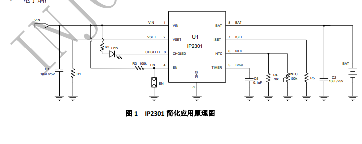 IP2301A 耐高压4-24V线性锂电池充电管理芯片支持3.6V和4.2V电池_ip2341a-CSDN博客