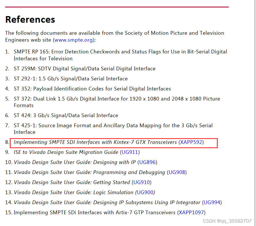 xilinx SMPTE SDI参考设计(一)_xilinx sdi-CSDN博客