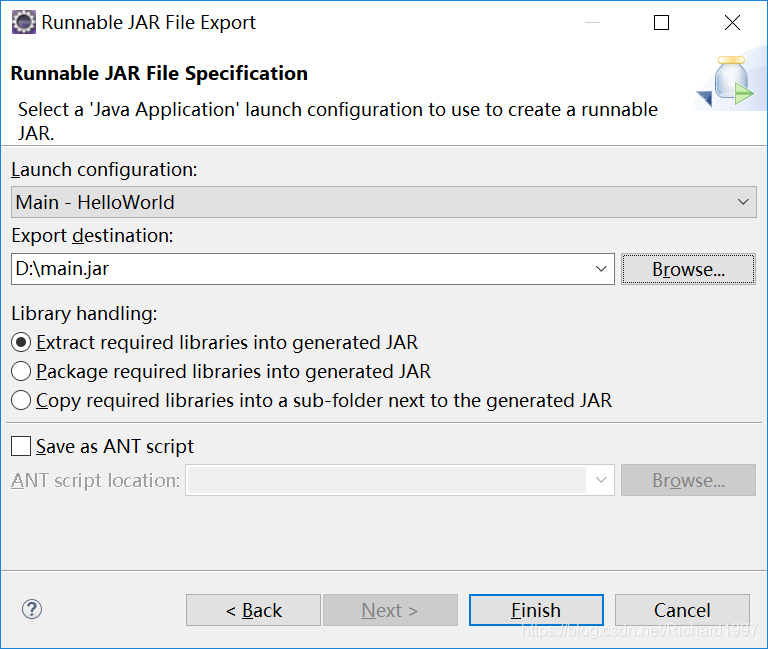 Java项目打成可执行jar包eclipse版mainjava如何打包成mainjar Eclipse Csdn博客 