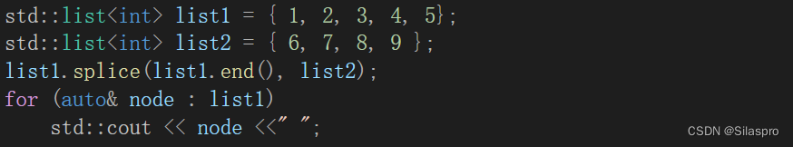 std::list中splice成员函数的用法_std::list splice-CSDN博客