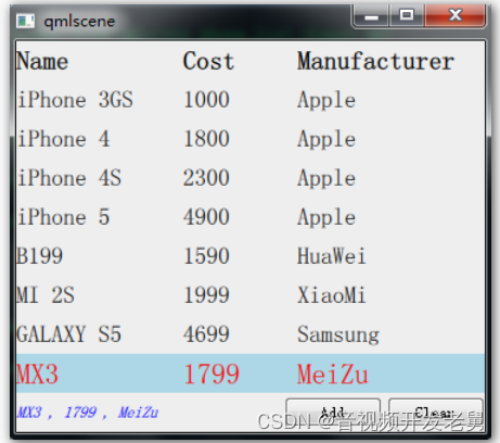 【QML Model-View】ListView-增删改查（二）_qt qml listview用鼠标左键双击某个 item,该 item 就会从 listview -CSDN博客