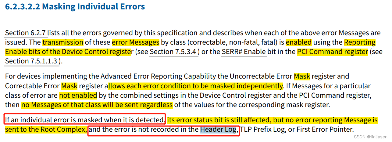 【91】PCIe header format分类_aer header log-CSDN博客