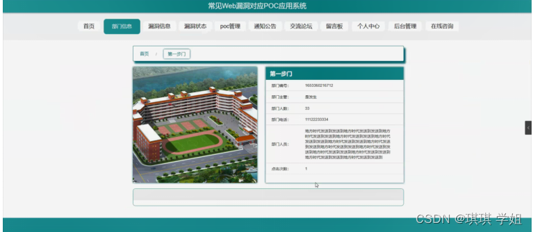 附源码 Python计算机毕业设计django常见web漏洞对应poc应用系统毕设漏洞管理平台 Csdn博客