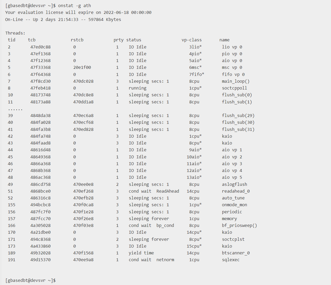 GBASE南大通用GBase 8s数据库管理员常用命令·onstat_gbase数据库命令-CSDN博客