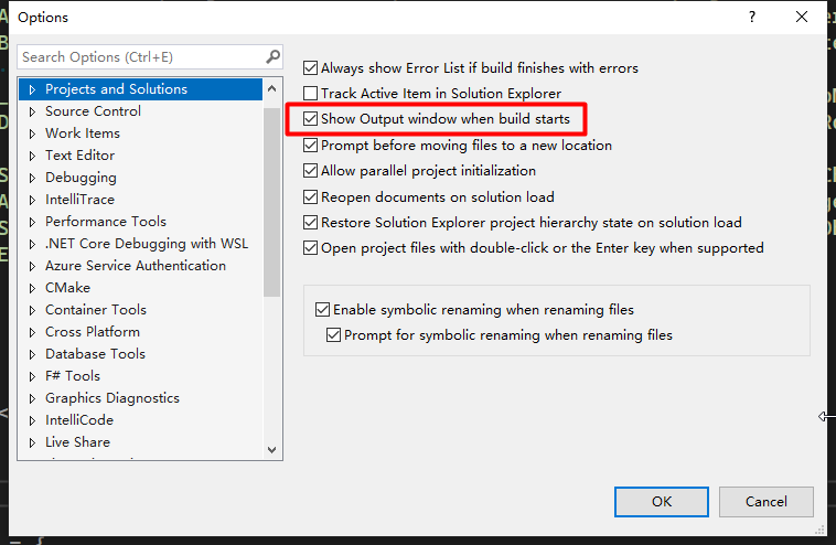 Visual Studio 2022编译时自动显示隐藏输出窗口_visual studio output框-CSDN博客