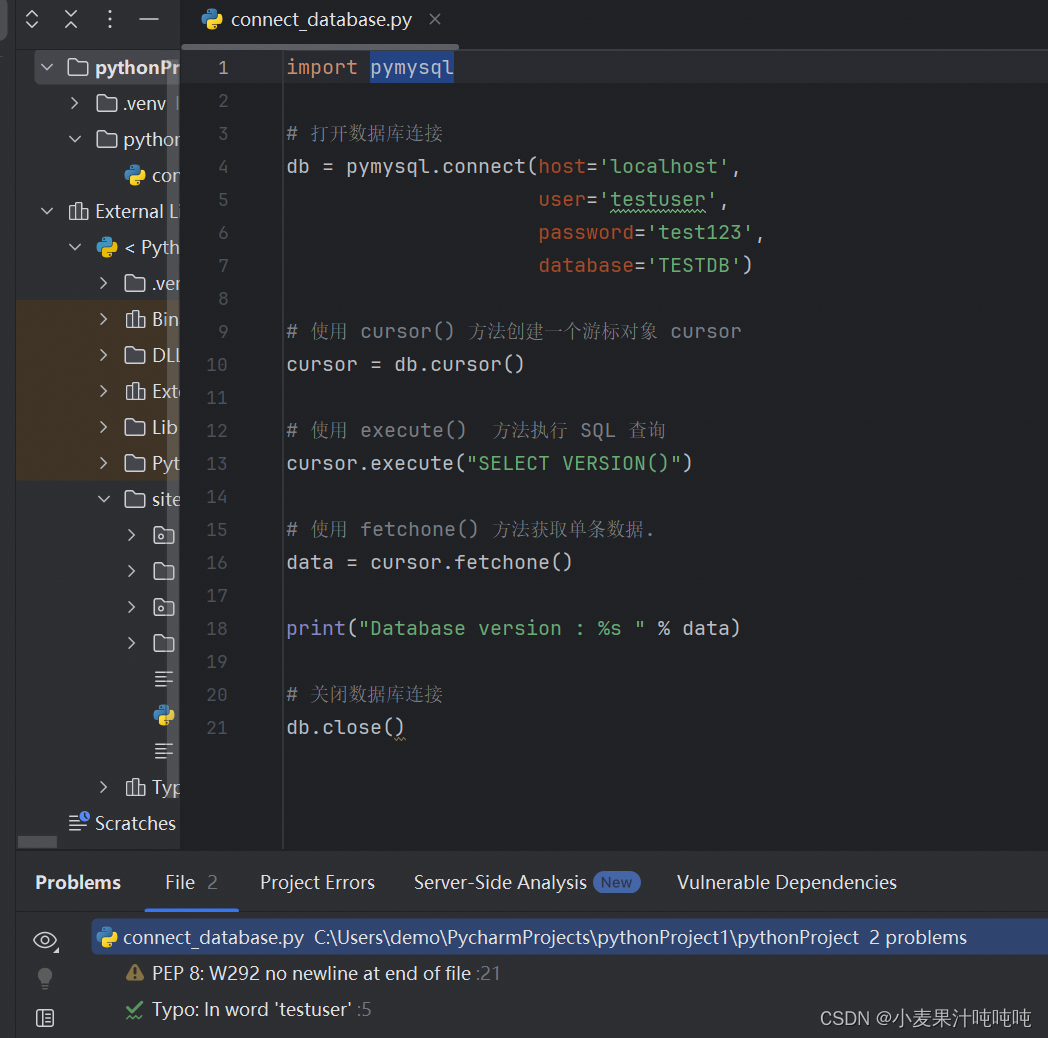 No module named ‘pymysql‘(已经pip install pymysql)_no module named 'pymysql-CSDN博客