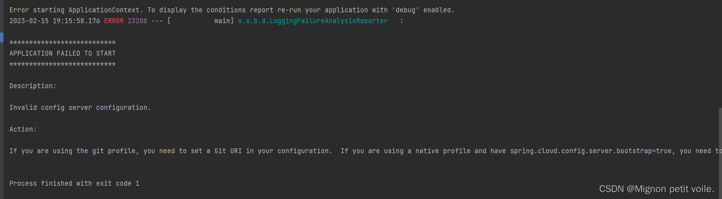 Error starting ApplicationContext. To display the conditions report re-run your application-CSDN博客