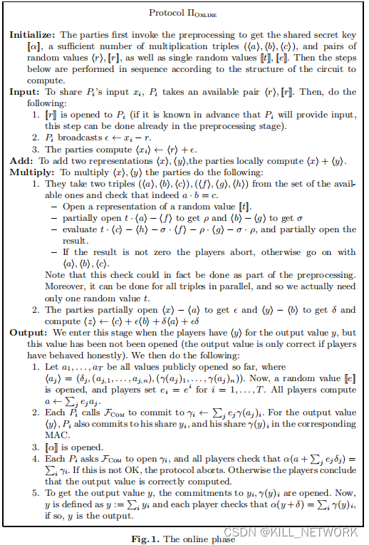 SPDZ 在线协议_spdz协议-CSDN博客