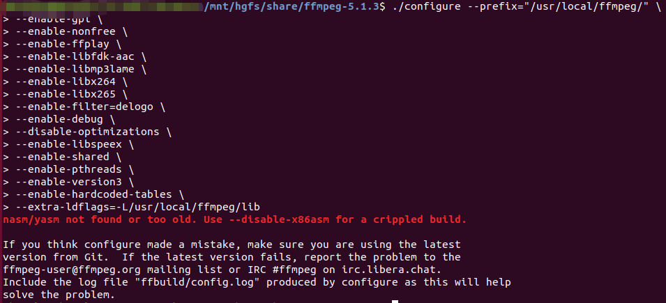 Ubuntu18.04/20.04安装ffmpeg5.1.3_ubuntu20安装ffmpeg: not found-CSDN博客