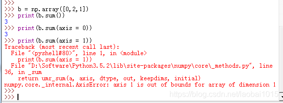 Python中的sum函数.sum(axis = 1)_sum(axis=1)-CSDN博客