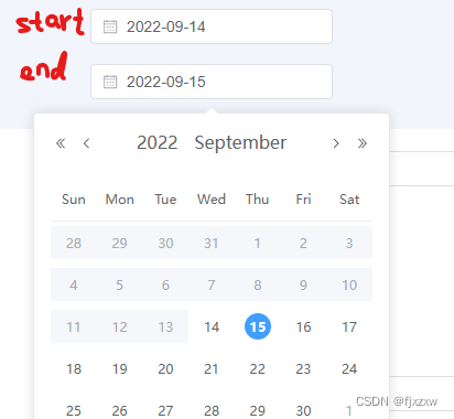 elementUI-Plus日期选择器开始时间至结束时间限制_element plus disabled-date-CSDN博客