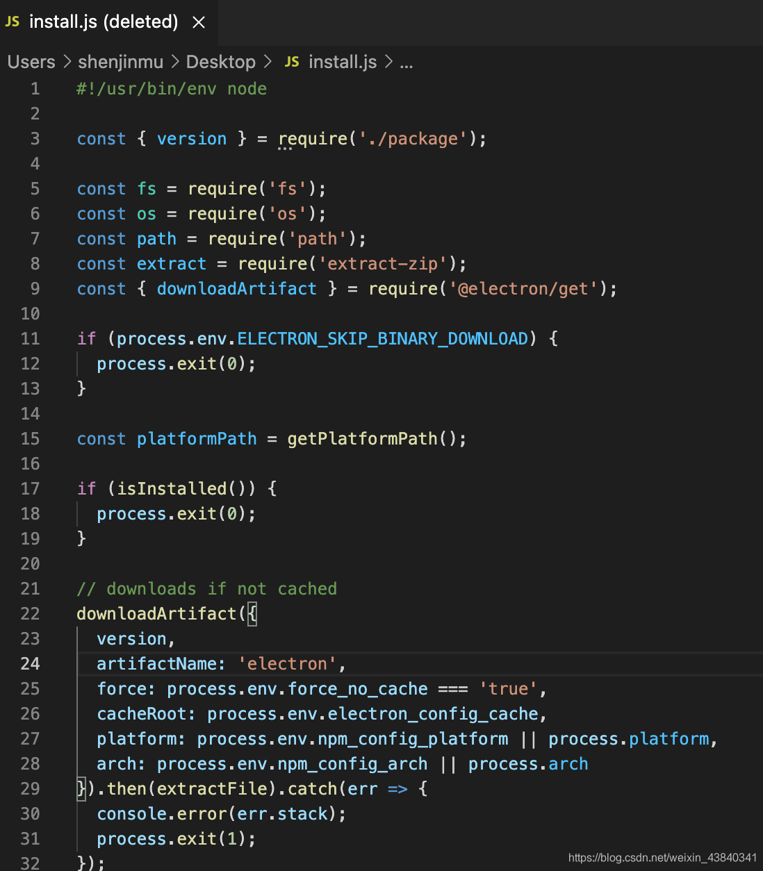 安装 electron 的正确姿势及原理_npm 修改electron 下载原地址-CSDN博客