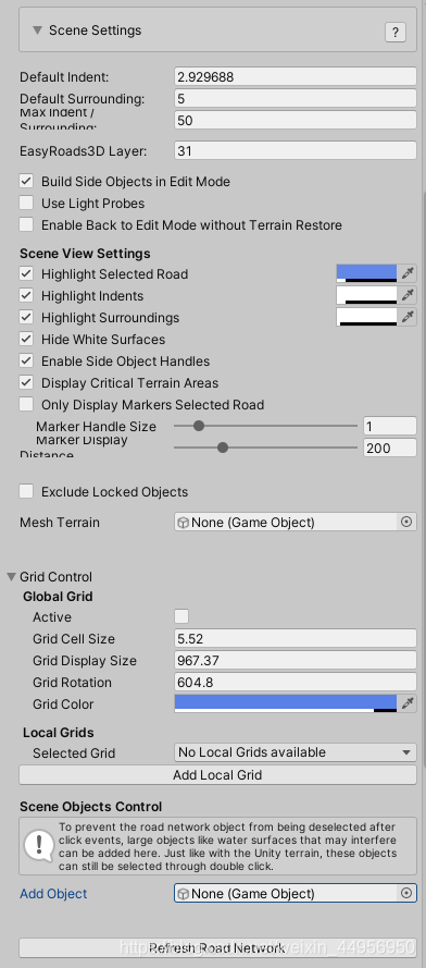 Unity_EasyRoads3D_设置面板介绍_场景设置(二)_unity scene setting-CSDN博客
