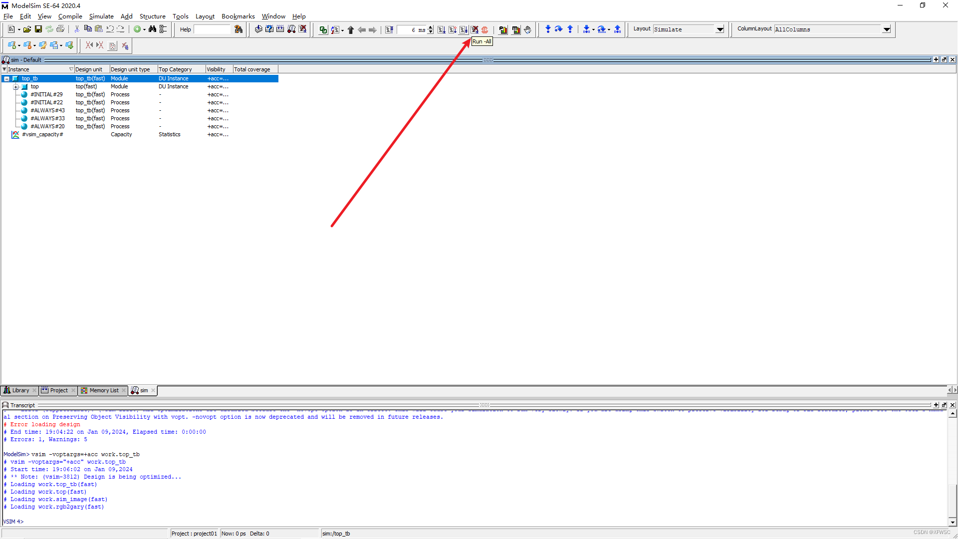 FPGA图像处理功能仿真，Modelsim联合Matlab_fpga仿真-CSDN博客