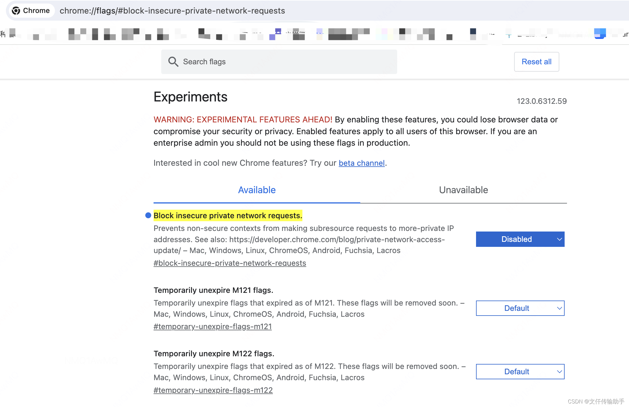 浏览器跨域-The request client is not a secure and the resource is in more-private address space ...