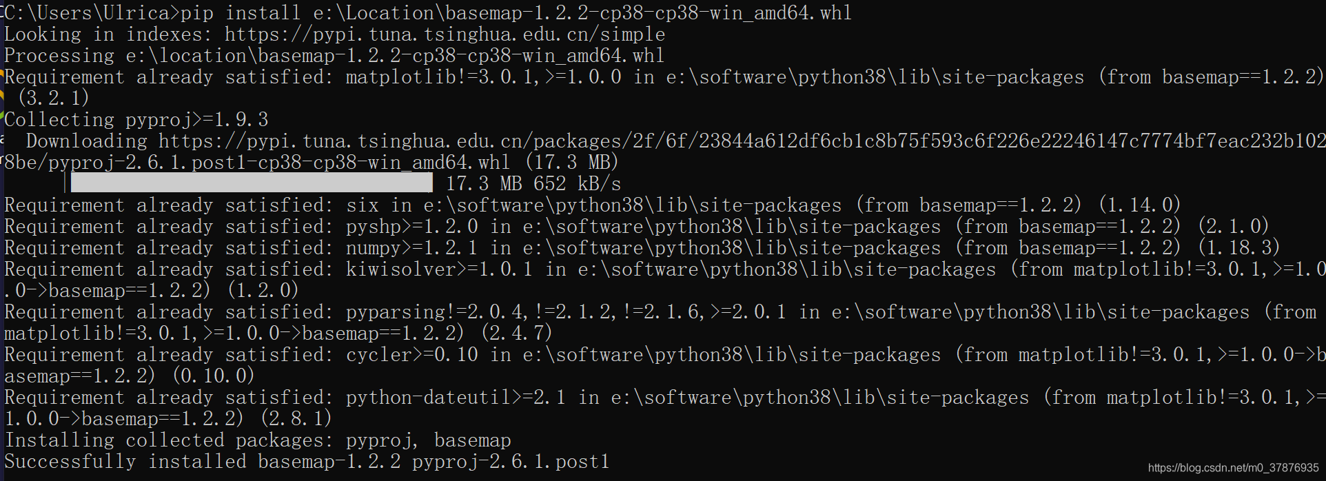 Python3安装Basemap及Jupyter_basemap jupyter-CSDN博客