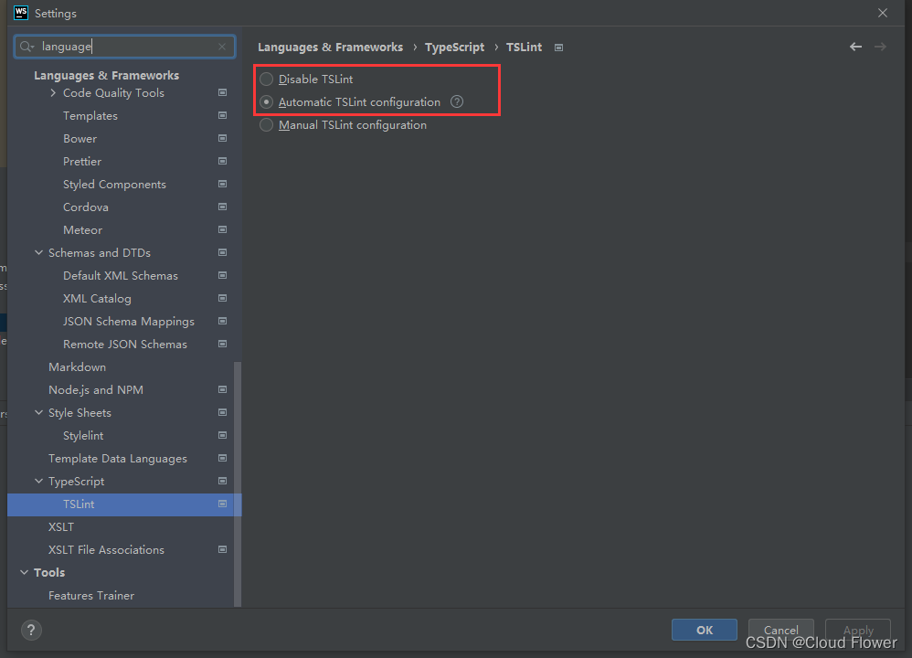 WebStorm配置TSLint_webstorm如何将属性值转成ts-CSDN博客