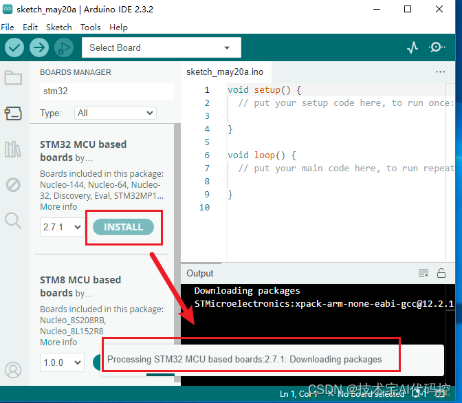 解决arduino安装stm32duino开发板库时下载慢下载不了的问题_arduino库索引下载不了-CSDN博客