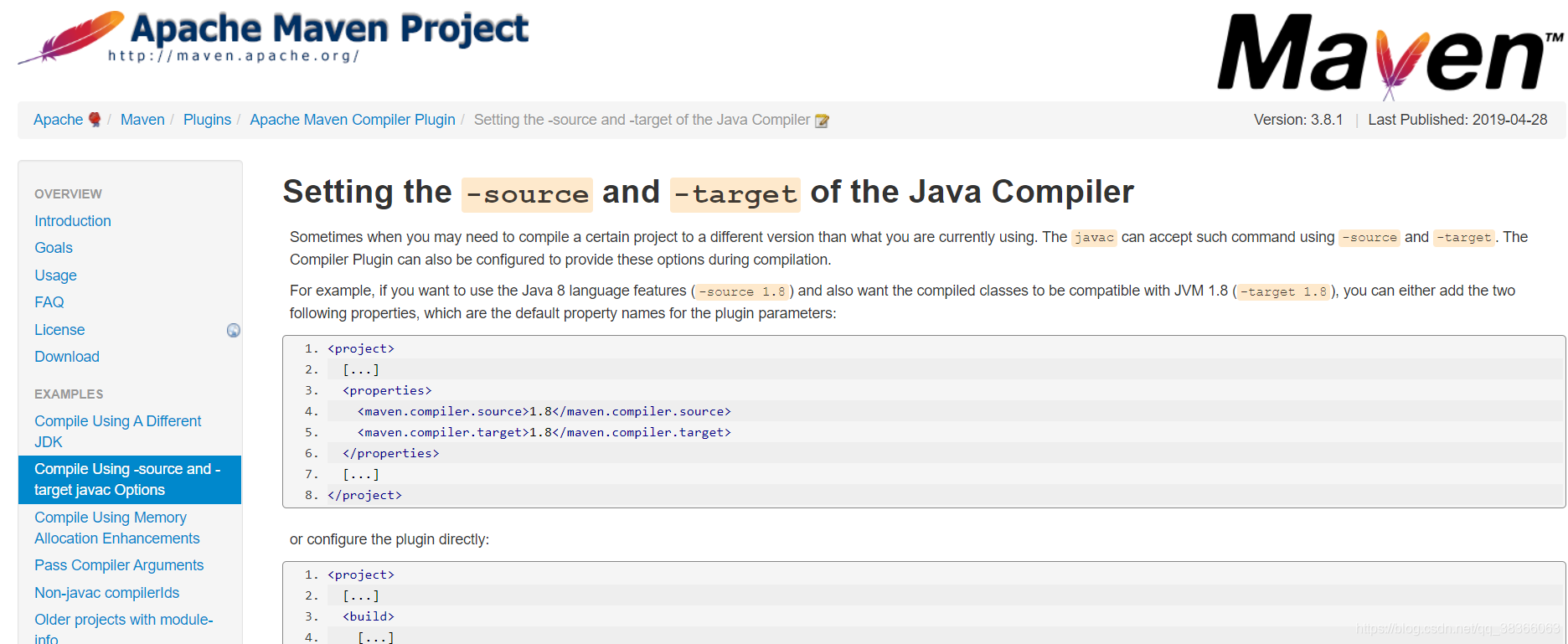 maven编译报错java -source,pom设置maven.compiler.source原理_pom 无法设置 ...