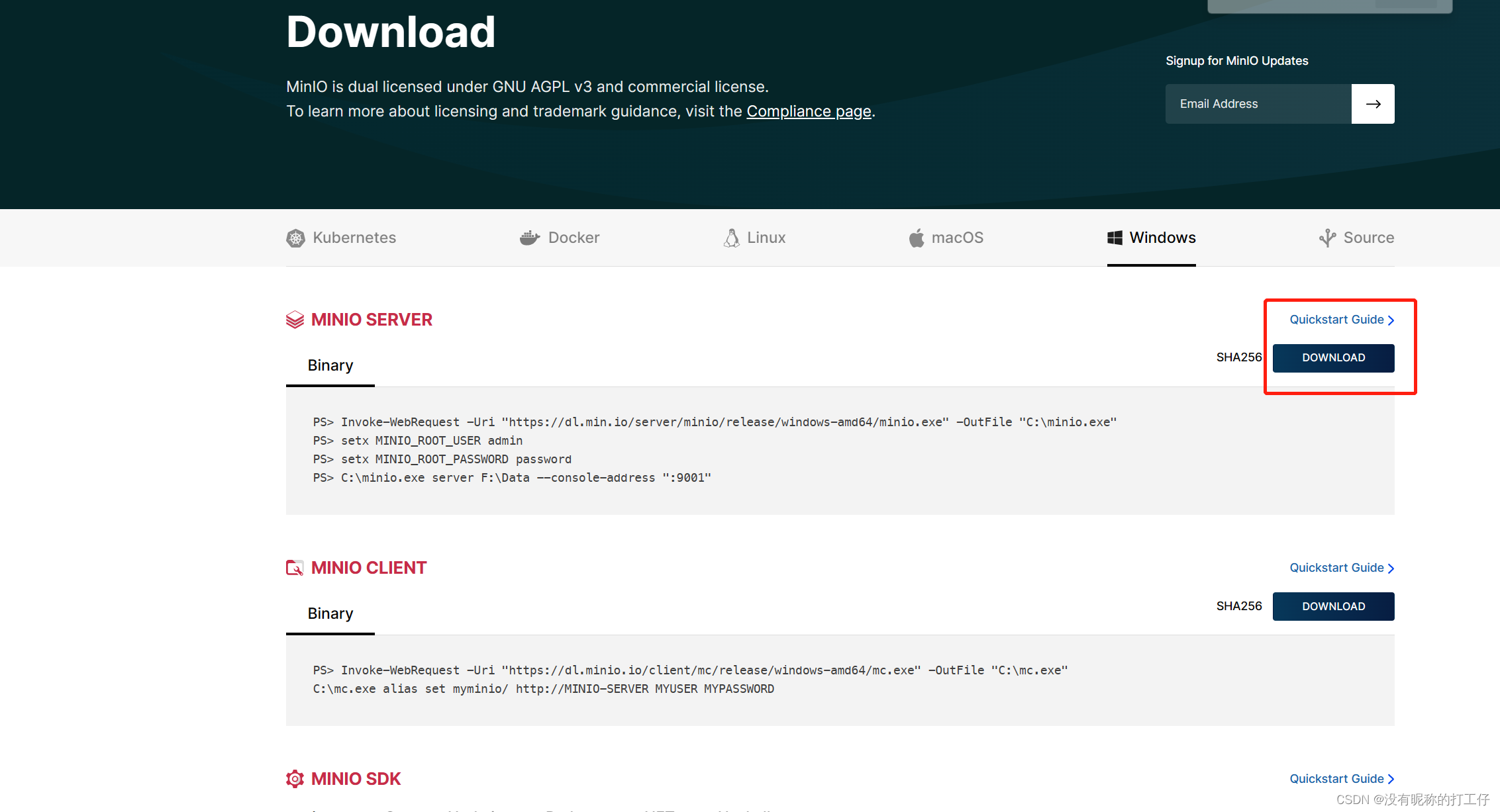 windows安装minio_access key length should be at least 3, and secret-CSDN博客