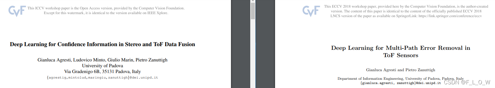 首个可用于深度学习的ToF相关数据集：Deep Learning for Confidence Information in Stereo ...