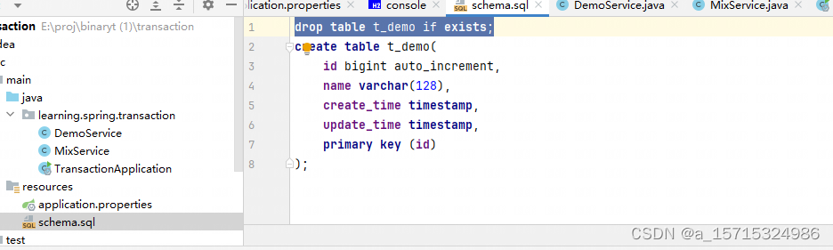 idea配置h2数据库后，无法执行sql语句（schema.sql）_org.h2.jdbc.jdbcsqlsyntaxerrorexception-CSDN博客