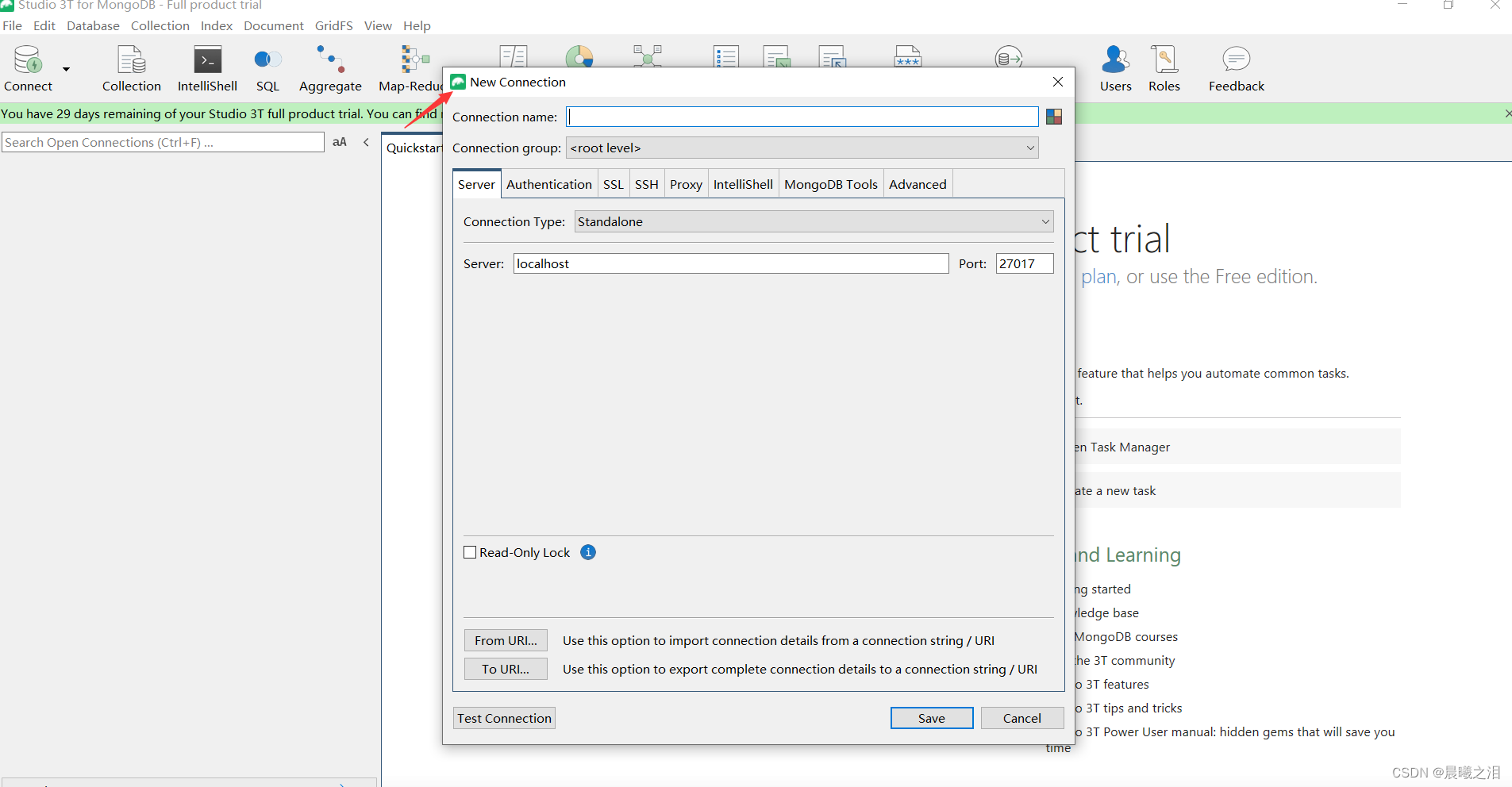 Studio 3T使用教程,本人详细介绍连接Mongodb过程_studio3t连接mongodb-CSDN博客