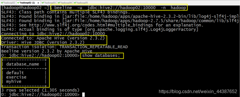 Hive 三种连接方式（cli、hiveserver2beeline（常用）、web Ui）及基本命令使用入门hive Cli Csdn博客