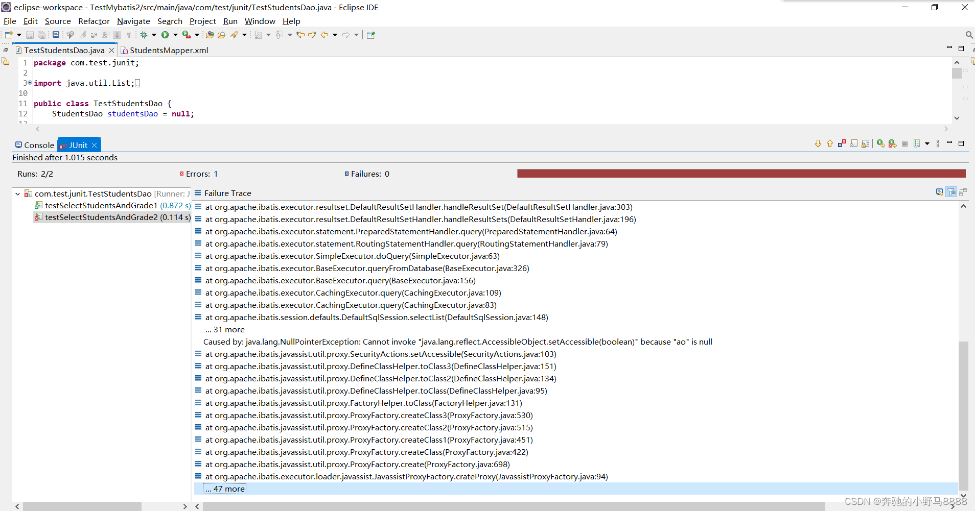 Cause: org.apache.ibatis.executor.ExecutorException: Error creating lazy proxy._cannot invoke ...