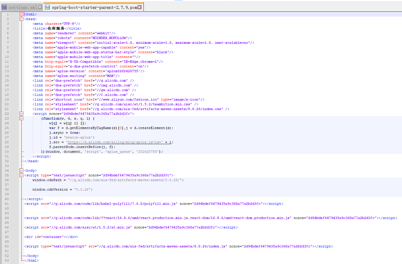 关于Idea 下载Maven依赖时出现的 “unexpected markup ＜!d (position: START_DOCUMENT seen \r\n＜!d... @2:4) “ 错误 ...