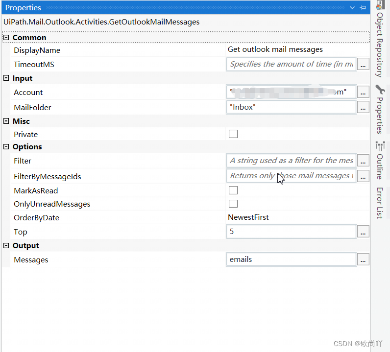 UiPath之获取邮件以及邮件处理_uipath获取imap邮件消息-CSDN博客