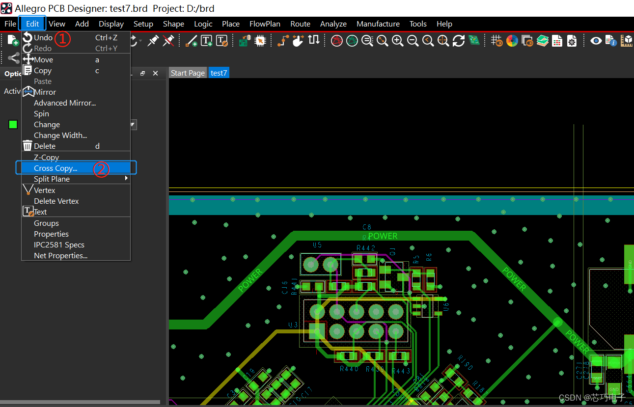 Allegro PCB设计小诀窍系列--03.如何把PCB板上的线变成铜皮_allegro cross copy-CSDN博客