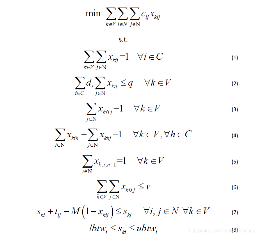 Python调用Cplex求解VRPTW问题-CSDN博客