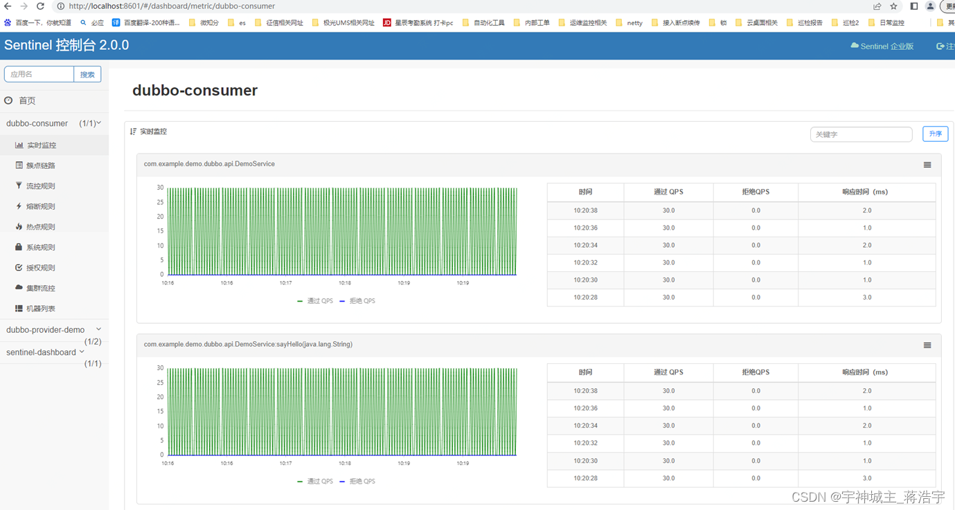 Dubbo sentinel限流 代码示例 控制台 下载使用_sentinel控制台下载-CSDN博客