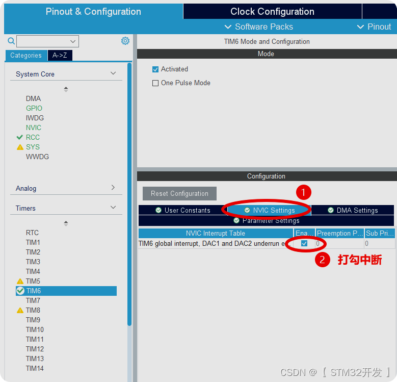 【STM32】HAL库 CubeMX教程---基本定时器 TIM6、TIM7_cubemx配置tim-CSDN博客