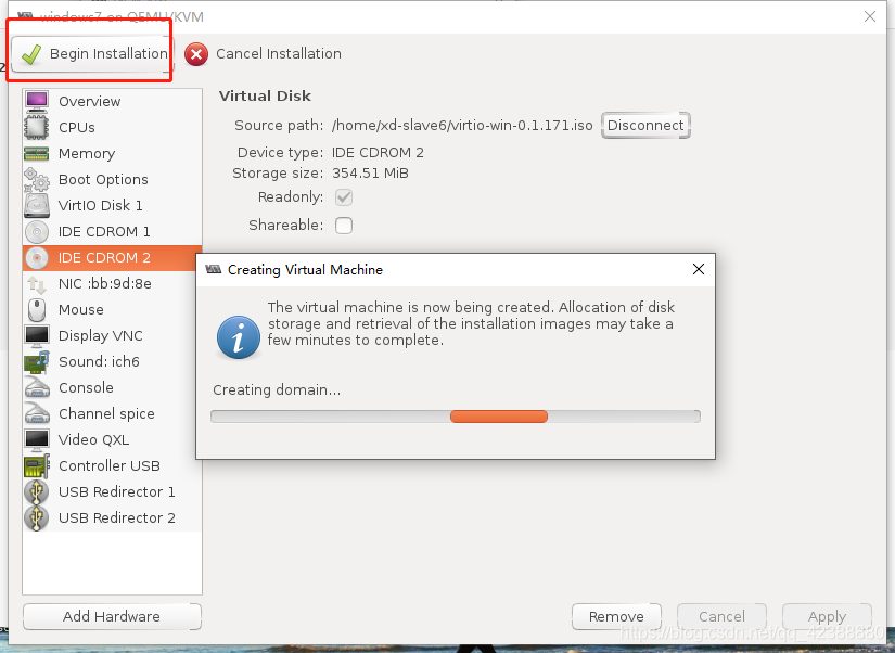 KVM中windows7镜像制作并配置qemu后获取windows7虚拟机IP_虚拟机kvm制作并测试windows7镜像-CSDN博客