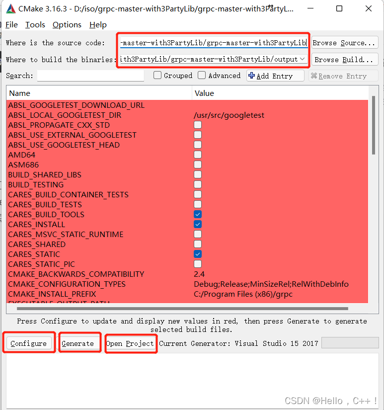 vs2017下gRPC的编译以及简单使用_grpc源码整个导入到了vs2017怎么用-CSDN博客