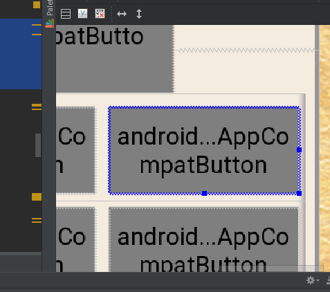 android studio设计按钮组,Android Studio未在预览和设计中呈现AppCompatButton-CSDN博客