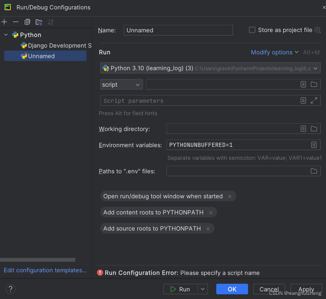 PyCharm设置——用于调试虚拟环境中的django程序_pycharm调试django-CSDN博客