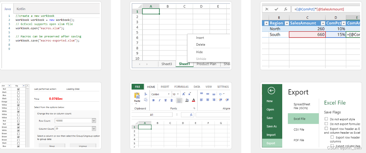 在线EXCEL绝配:SpreadJS 16.0.3 + GcExcel Java 6.0.3_gcexcel cr-CSDN博客