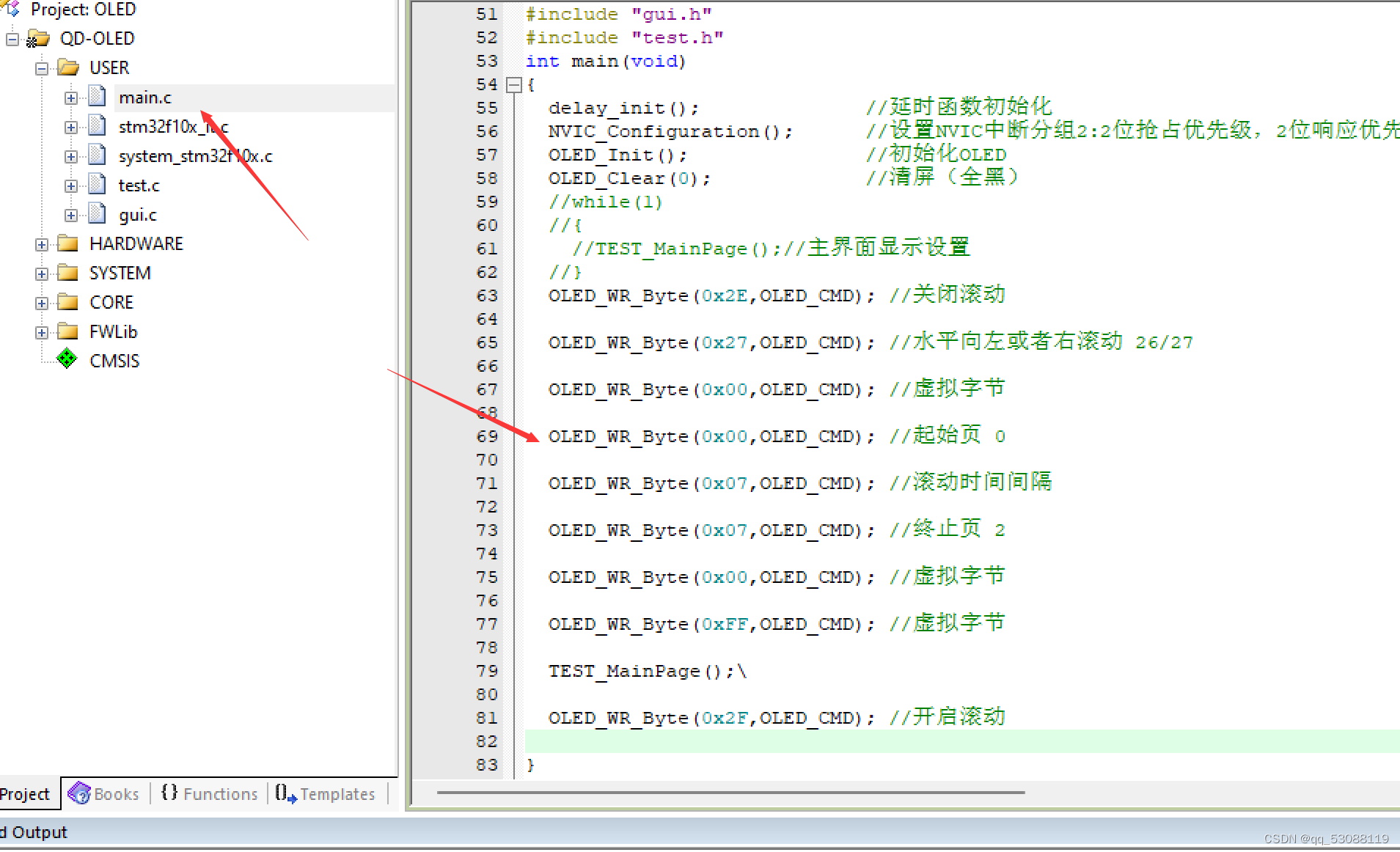 STM32F103基于SPI接口的OLED显示数据_stm32f103电压采集oled-CSDN博客