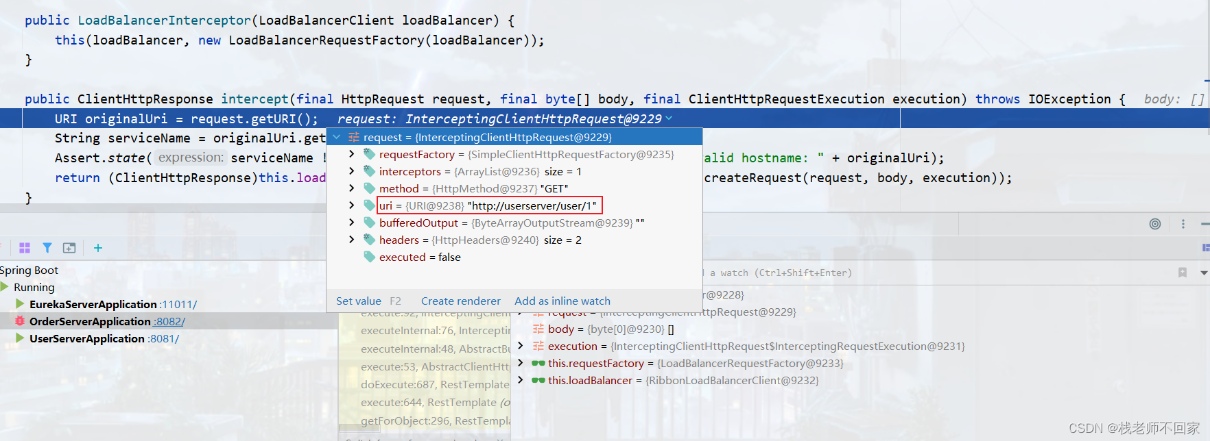 基于 Eureka 的 Ribbon 负载均衡实现原理【SpringCloud 源码分析】_eureka基于ribbon负载均衡的调用链路分析-CSDN博客