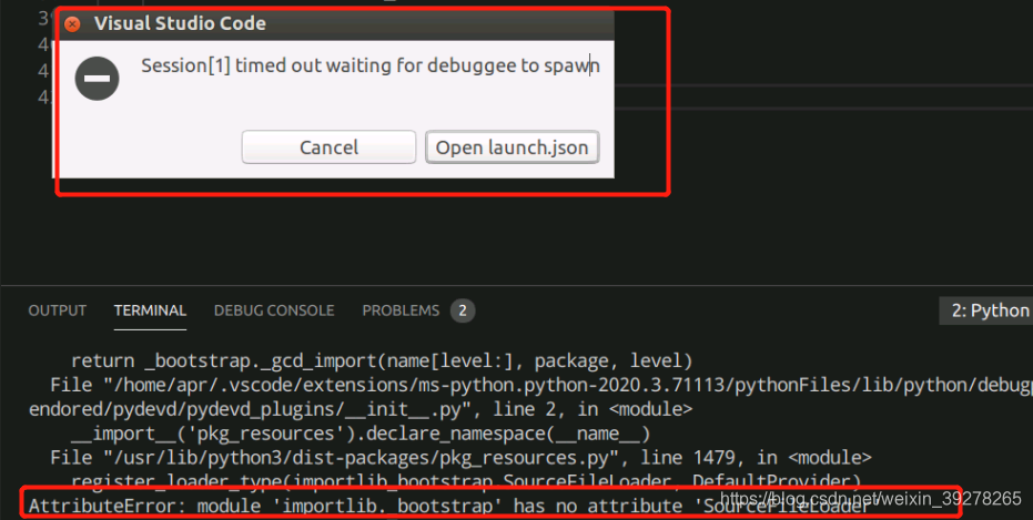 [已解决] Python下错误：AttributeError: module ‘importlib._bootstrap‘ has no attribute ‘SourceFileLoader ...