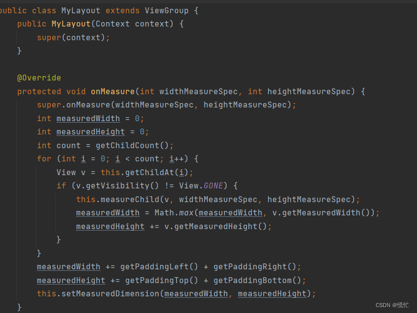 View的onMeasure和onLayout_onmeasure中设置view居中显示-CSDN博客