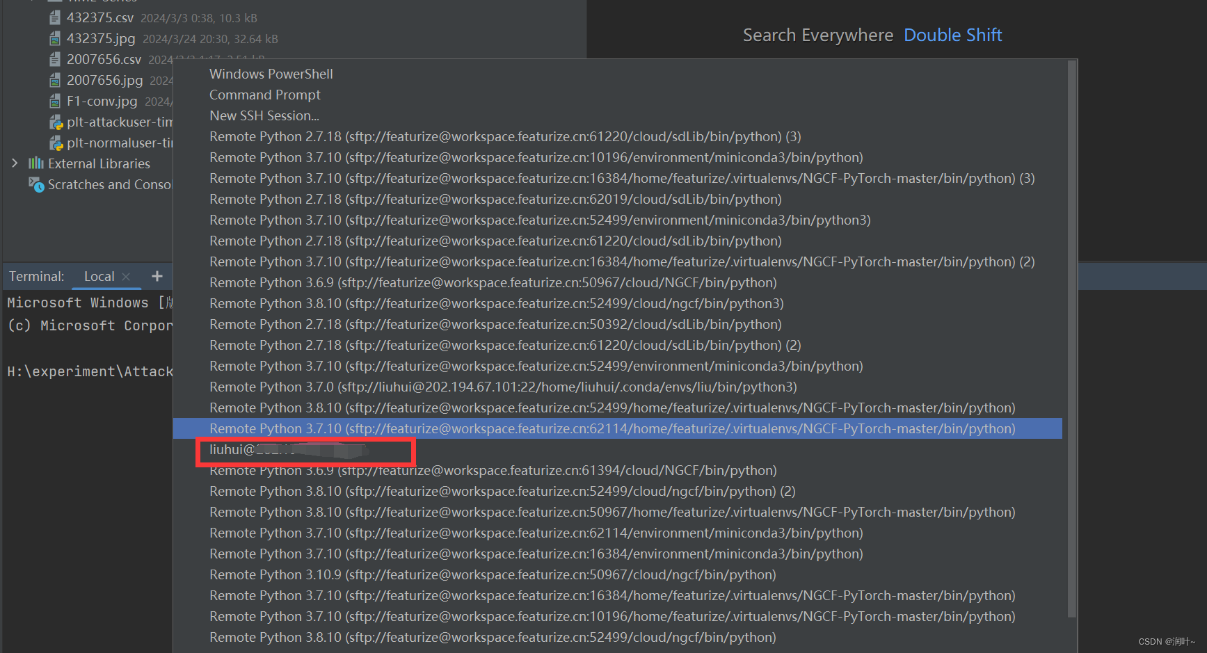 （三）MobaXterm、VSCode、Pycharm ssh连接服务器并使用-CSDN博客