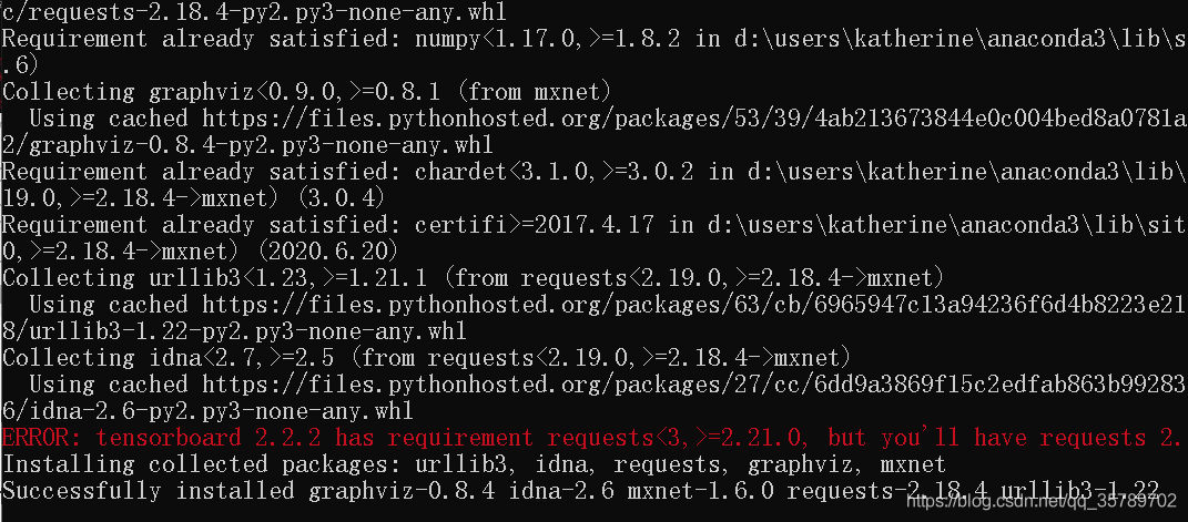mxnet安装的坑 ---ModuleNotFoundError: No module named ‘mxnet‘-CSDN博客