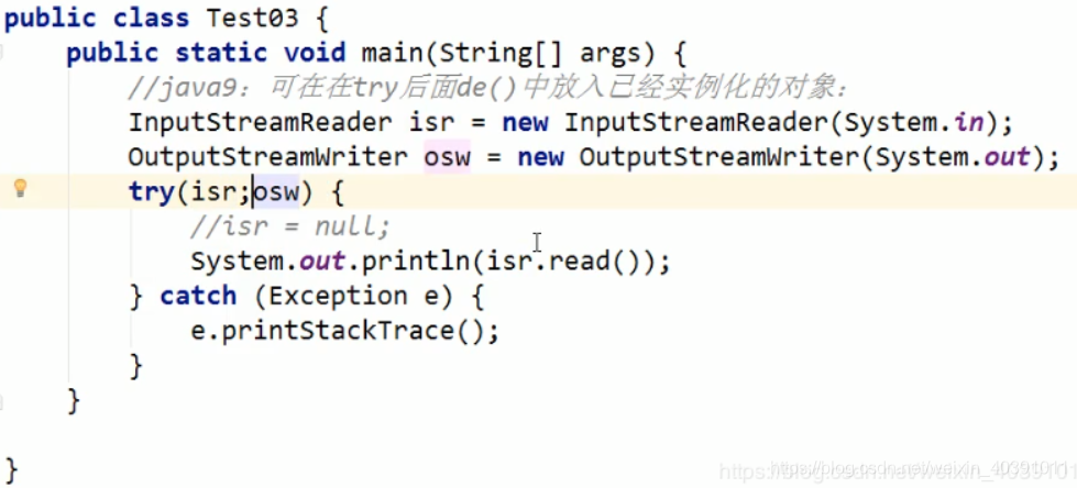 java9 try语法变化_try() 是java几的语法-CSDN博客