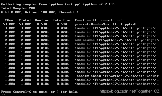 Python程序的采样分析神器py-spy模块实践-CSDN博客